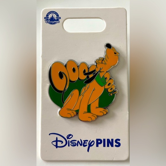 Disney | Accessories | Disney Pluto Howling Pin New And Cute | Poshmark